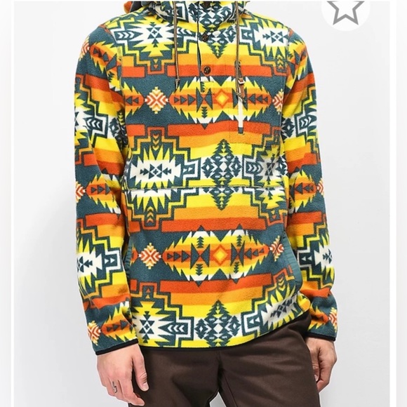 Dravus | Shirts | Dravus Mckinnley Yellow Tribal Tech Fleece | Poshmark